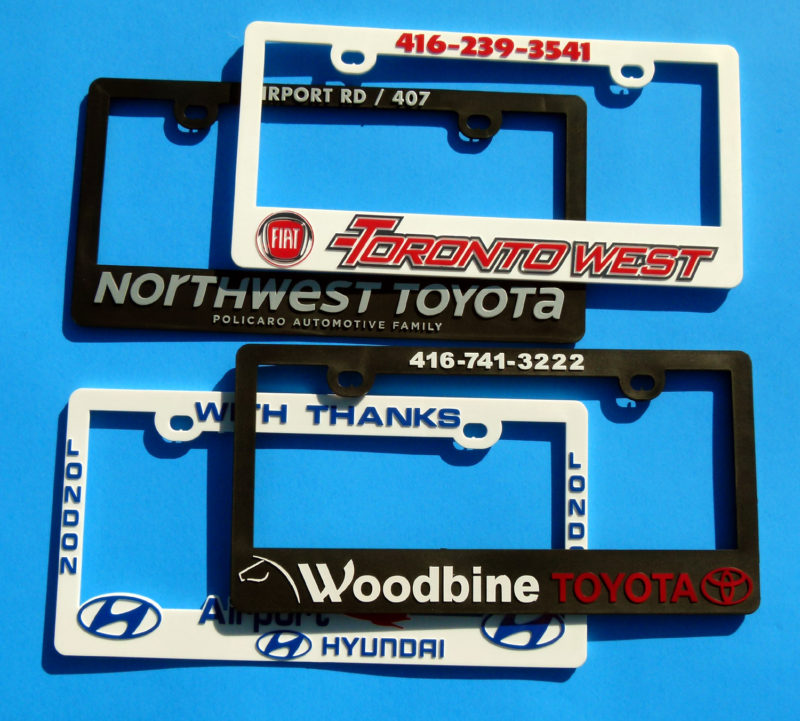 Raised License Frame - Planned Plastic Products